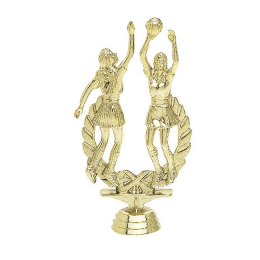 Trophy Figure Netball Double Action