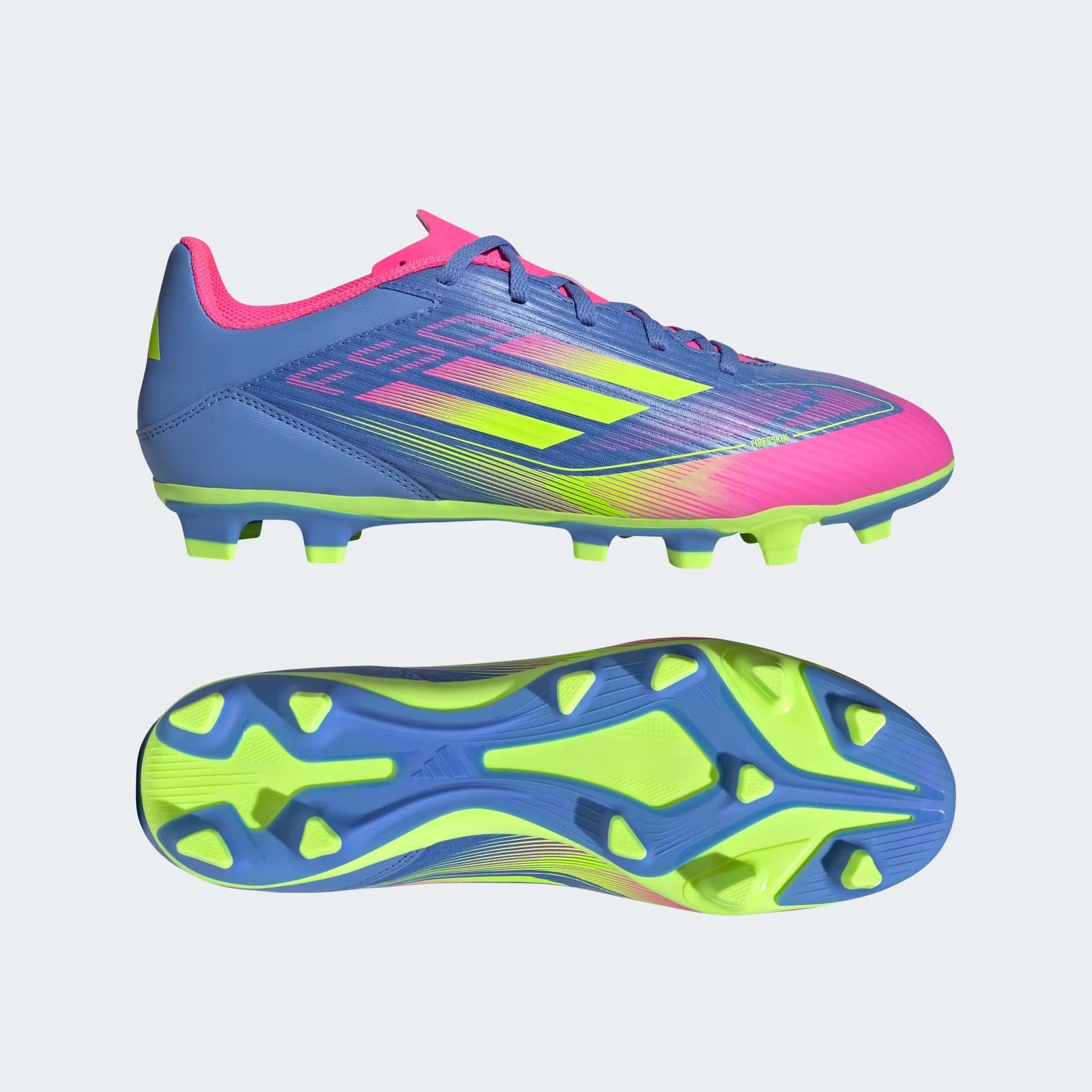 Adidas F50 Club FG/MG Boot Blue/Pink/Yellow